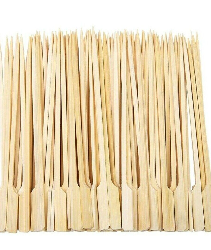 Eco-friendly food grade natural bamboo gun skewers (Pack of 200 ...