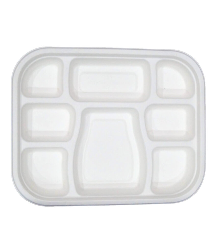 Eco-friendly disposable biodegradable 8CP rectangle bagasse plates ...