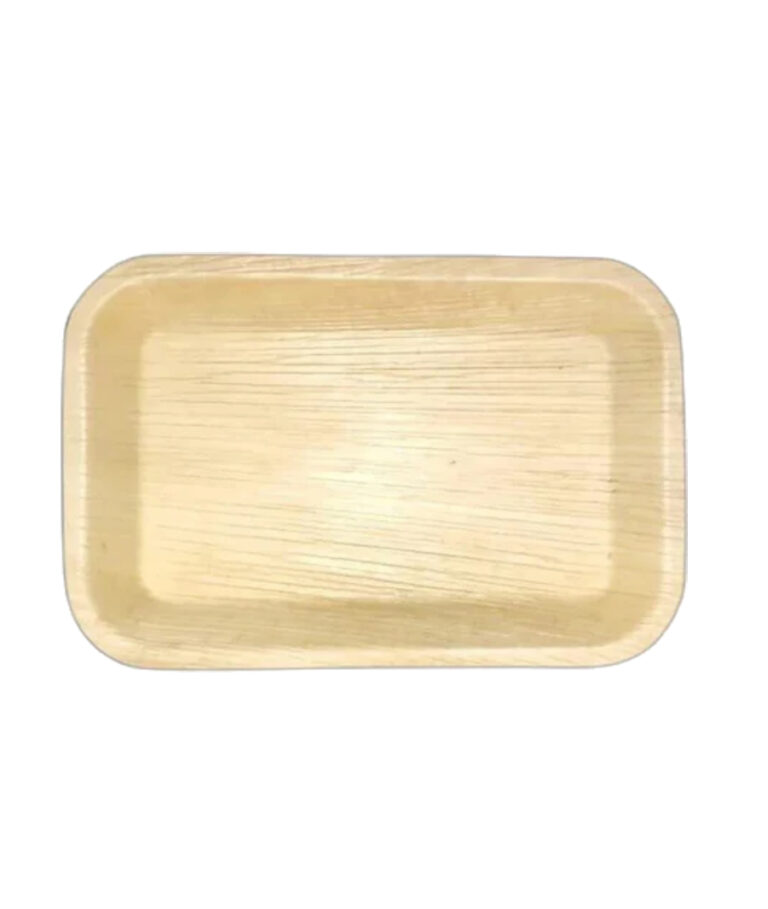 Eco-friendly disposable rectangle areca meal tray (Pack of 50 ...