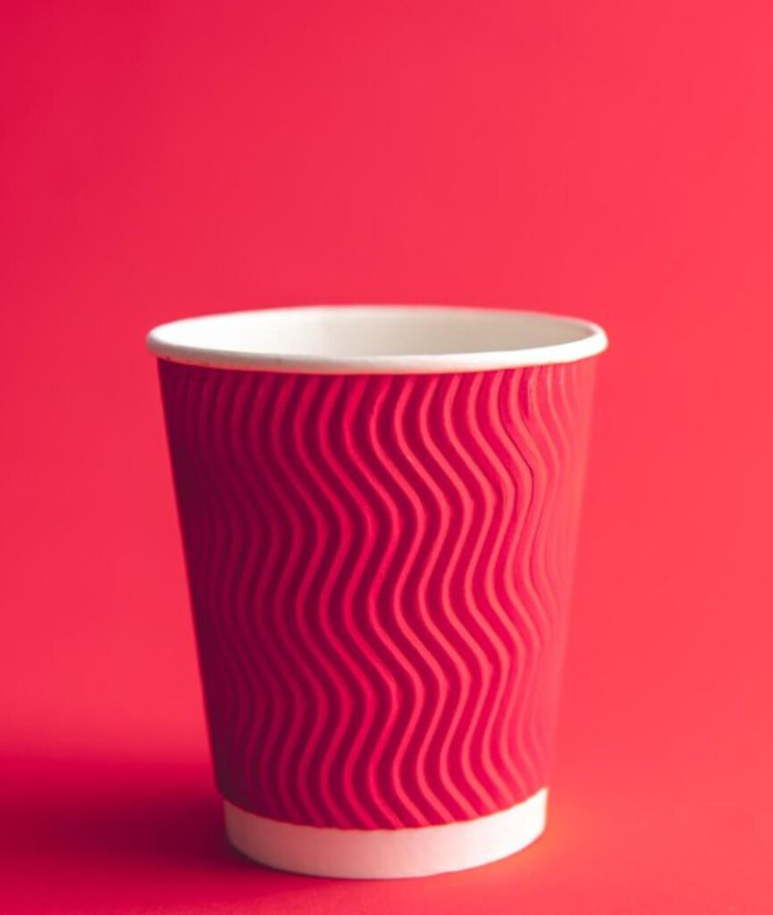 Eco-Friendly disposable ripple paper cup (Pack of 50) – amnotplastic